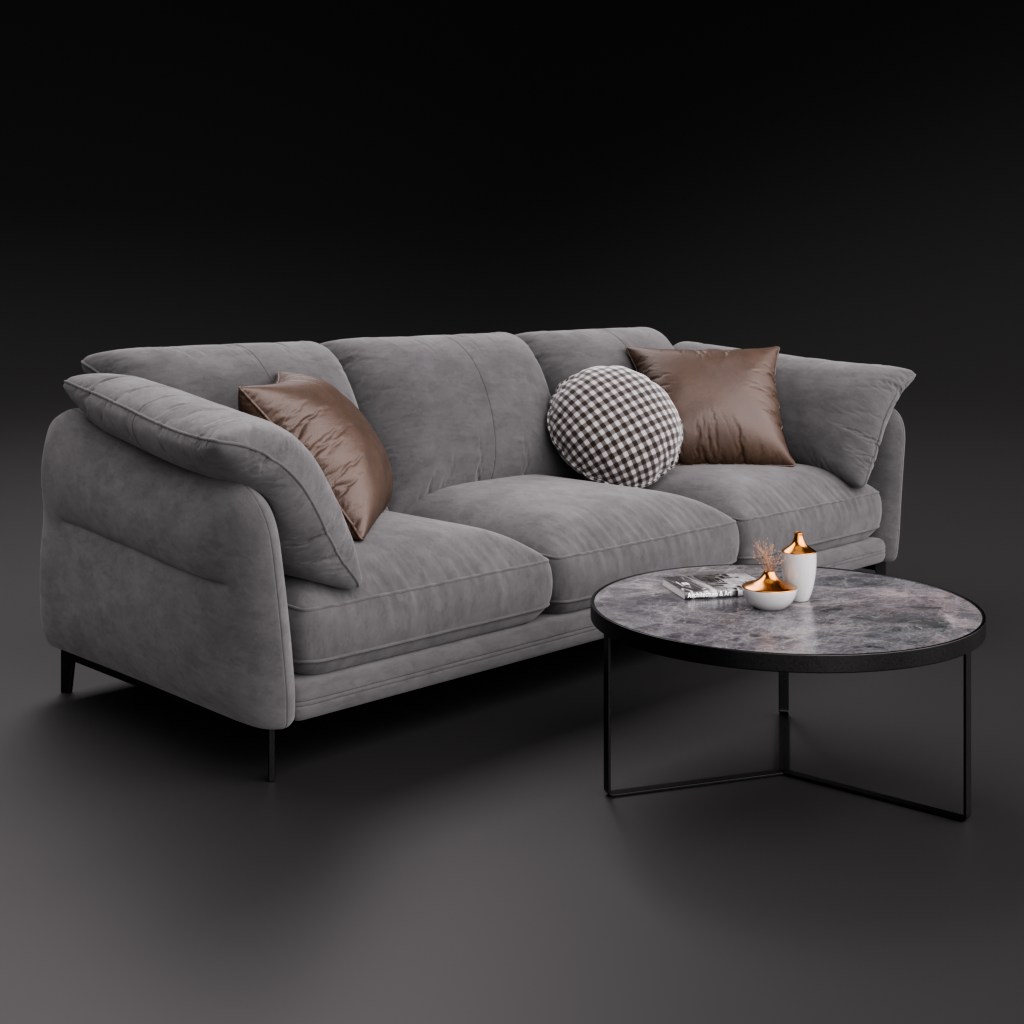 Sofa Tuscany Soft Leather | Sofas models | BlenderKit