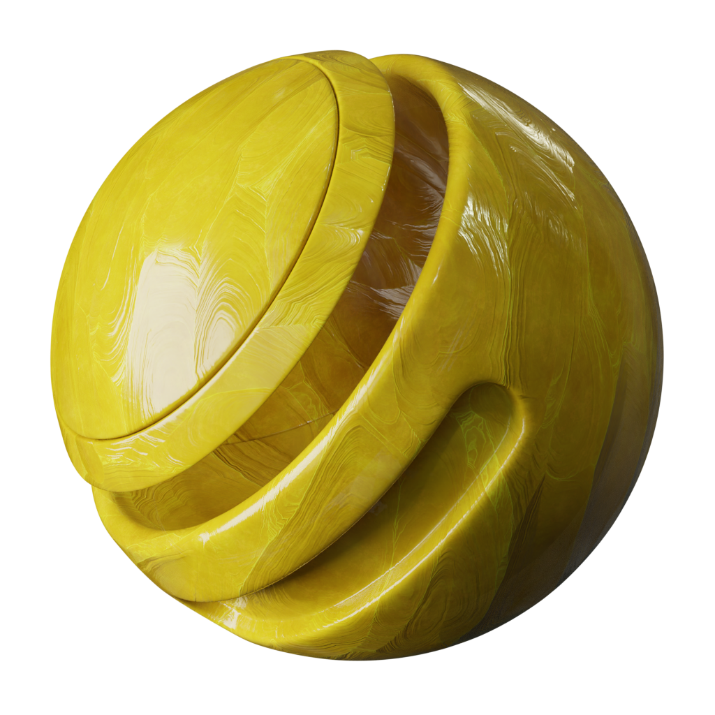 BlenderKit | Download the FREE Crystal yellow glass material