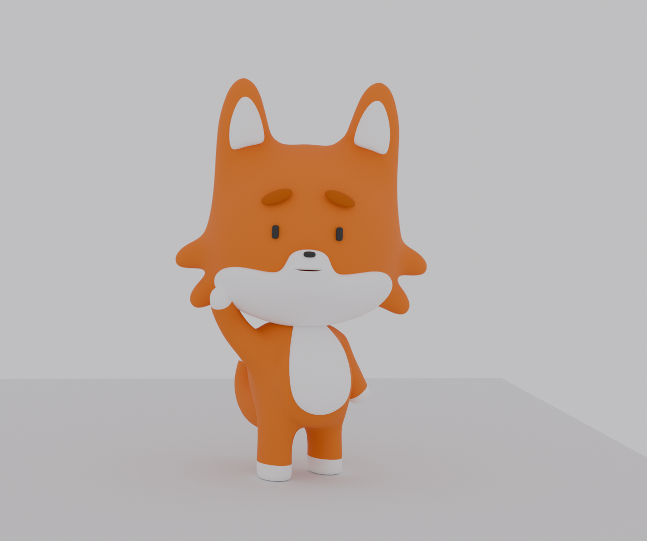 Cartoon Fox | Mammals models | BlenderKit