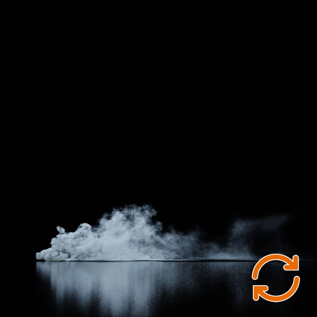 Rolling Ground Smoke Looped | FREE Simulations models | BlenderKit