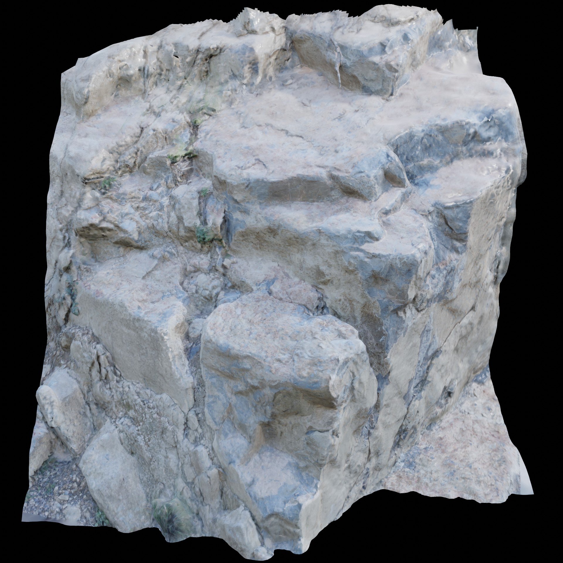 Cliff scanned | FREE Terrains models | BlenderKit