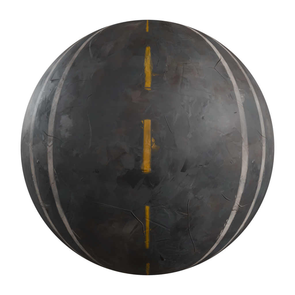 Hand Painted Asphalt 02 | FREE asphalt materials | BlenderKit