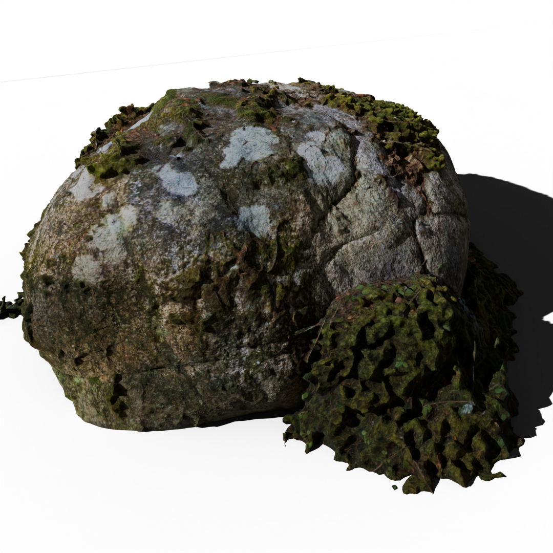 Moss Stone | FREE Environment Elements models | BlenderKit