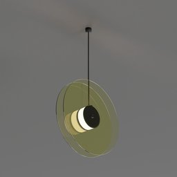 Glass Double Disk Hanging Pendant Light | Ceiling Lights models ...