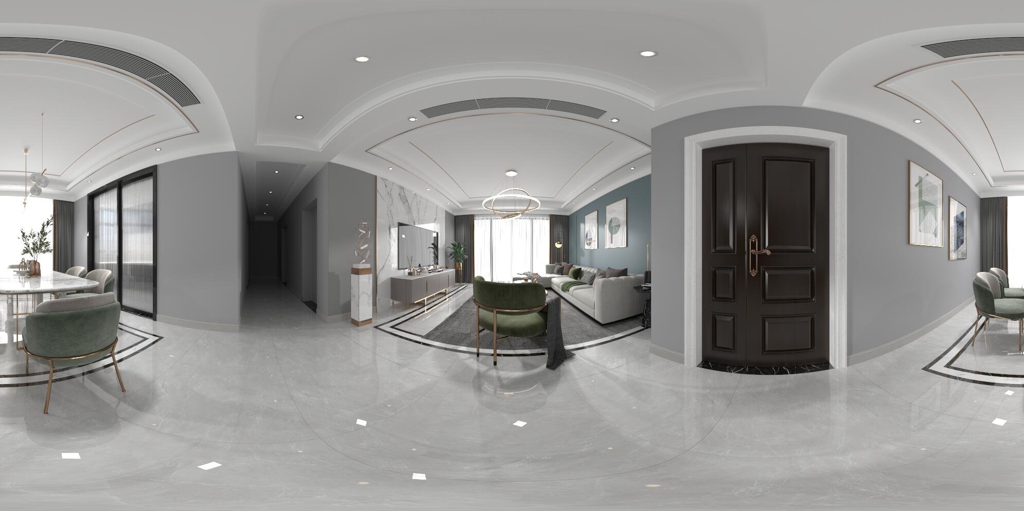 Living Room White Light | Interiors HDRis | BlenderKit