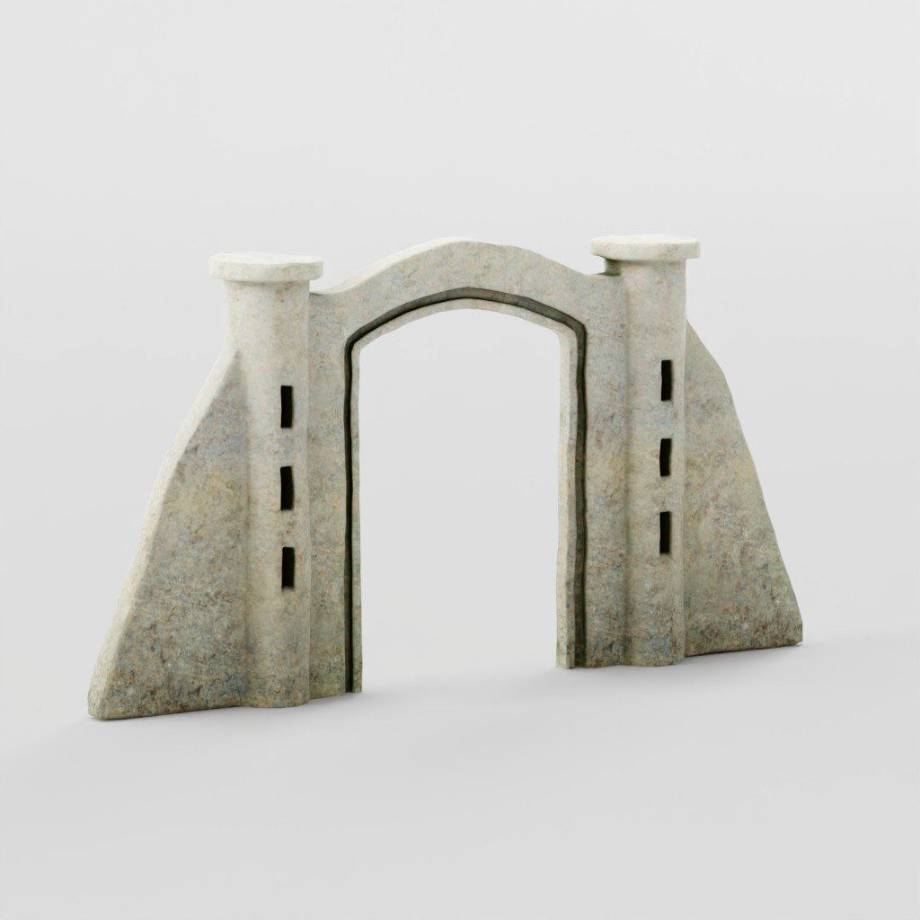 Stone Gateway | Doors models | BlenderKit