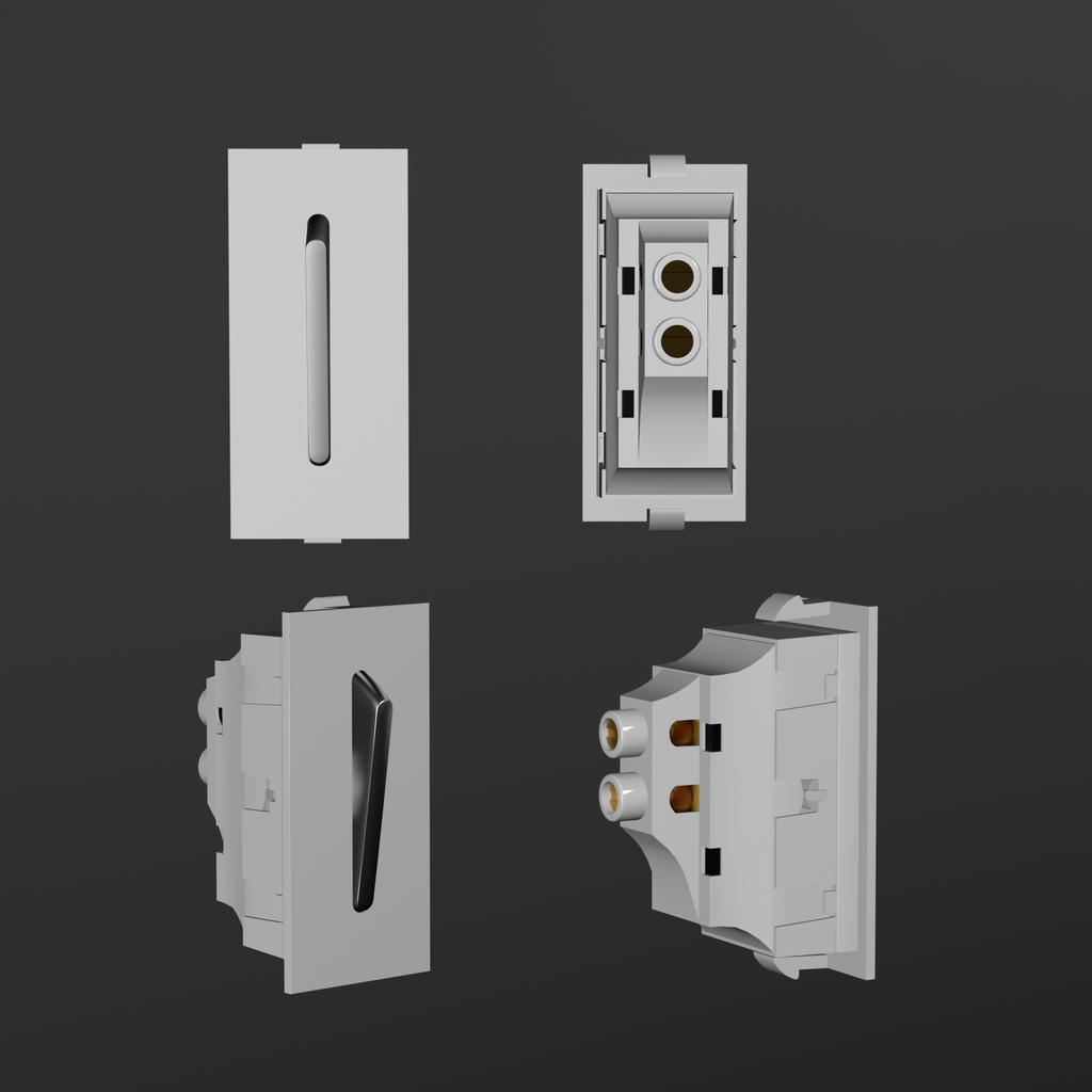 Switch button switchboard | Industrial parts models | BlenderKit