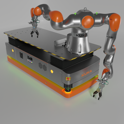 Robot KUKA Iiwa 14 on KMP1500 | FREE Robotics models | BlenderKit