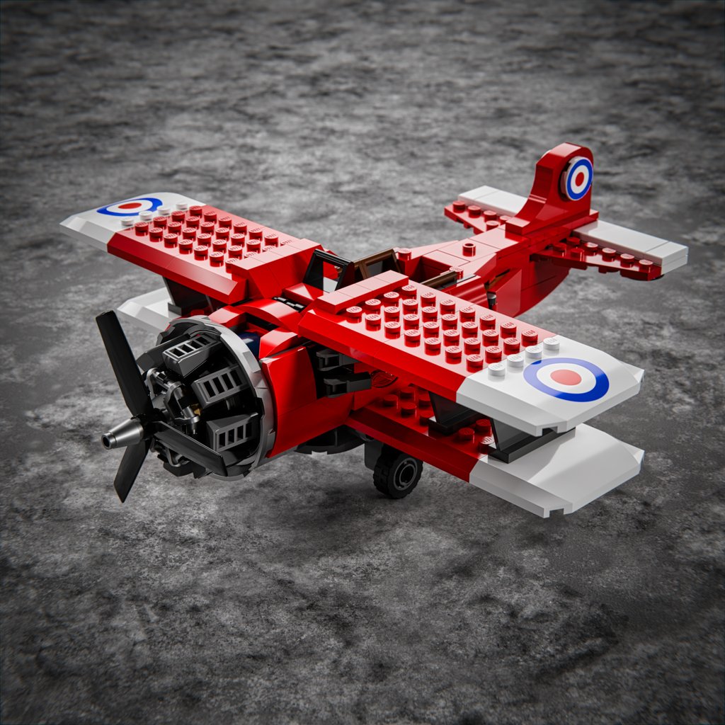 Retro LEGO toy airplane | FREE Toys models | BlenderKit