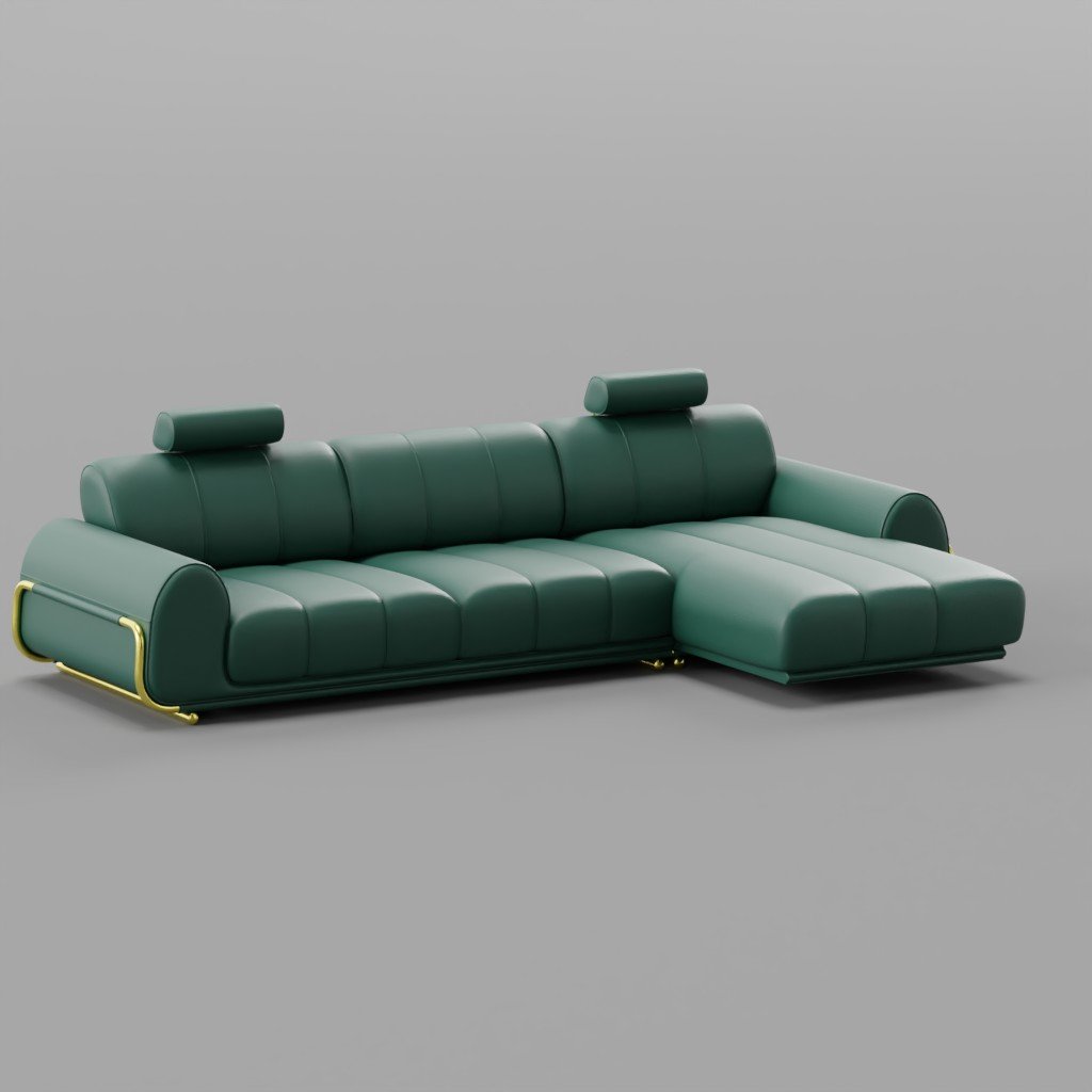 Luxury Leather modular sofa | Sofas models | BlenderKit