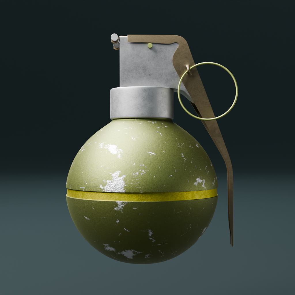 Stylized Grenade/Bomb | Modern Weapons models | BlenderKit