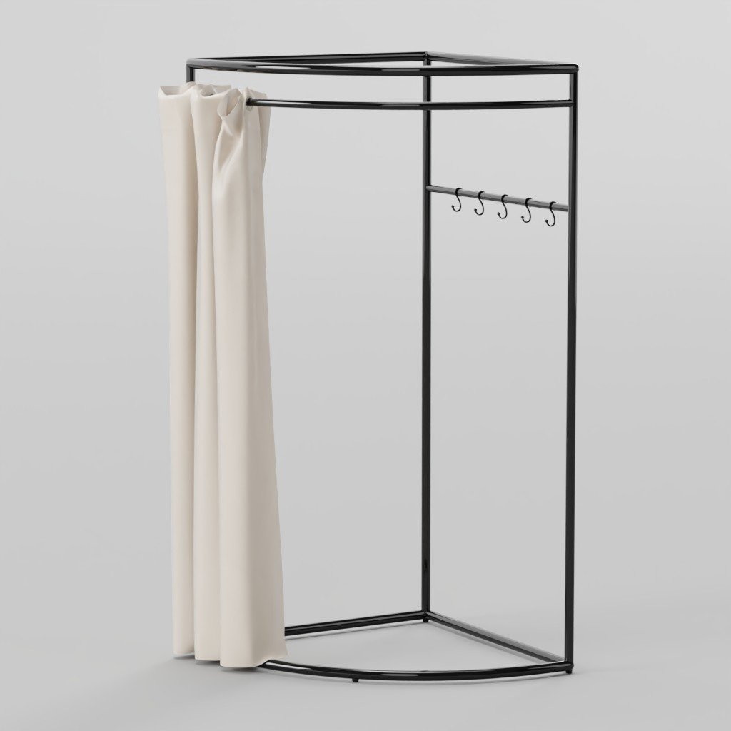 Corner Dressing Room | Wardrobes models | BlenderKit