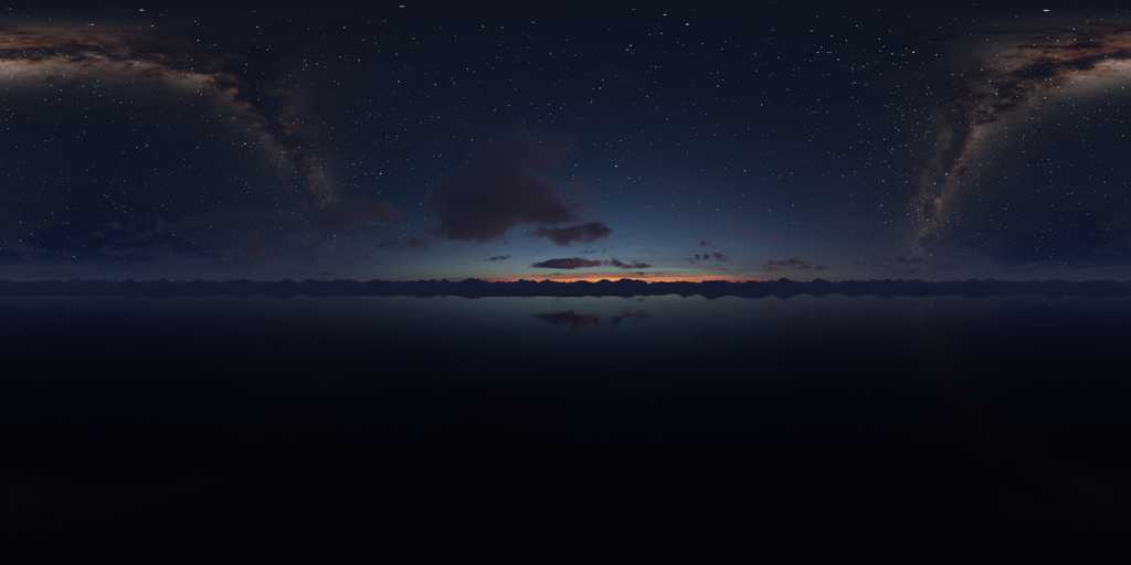 Night Twilight Sunset Sky Landscape | Nighttime Environments HDRis ...