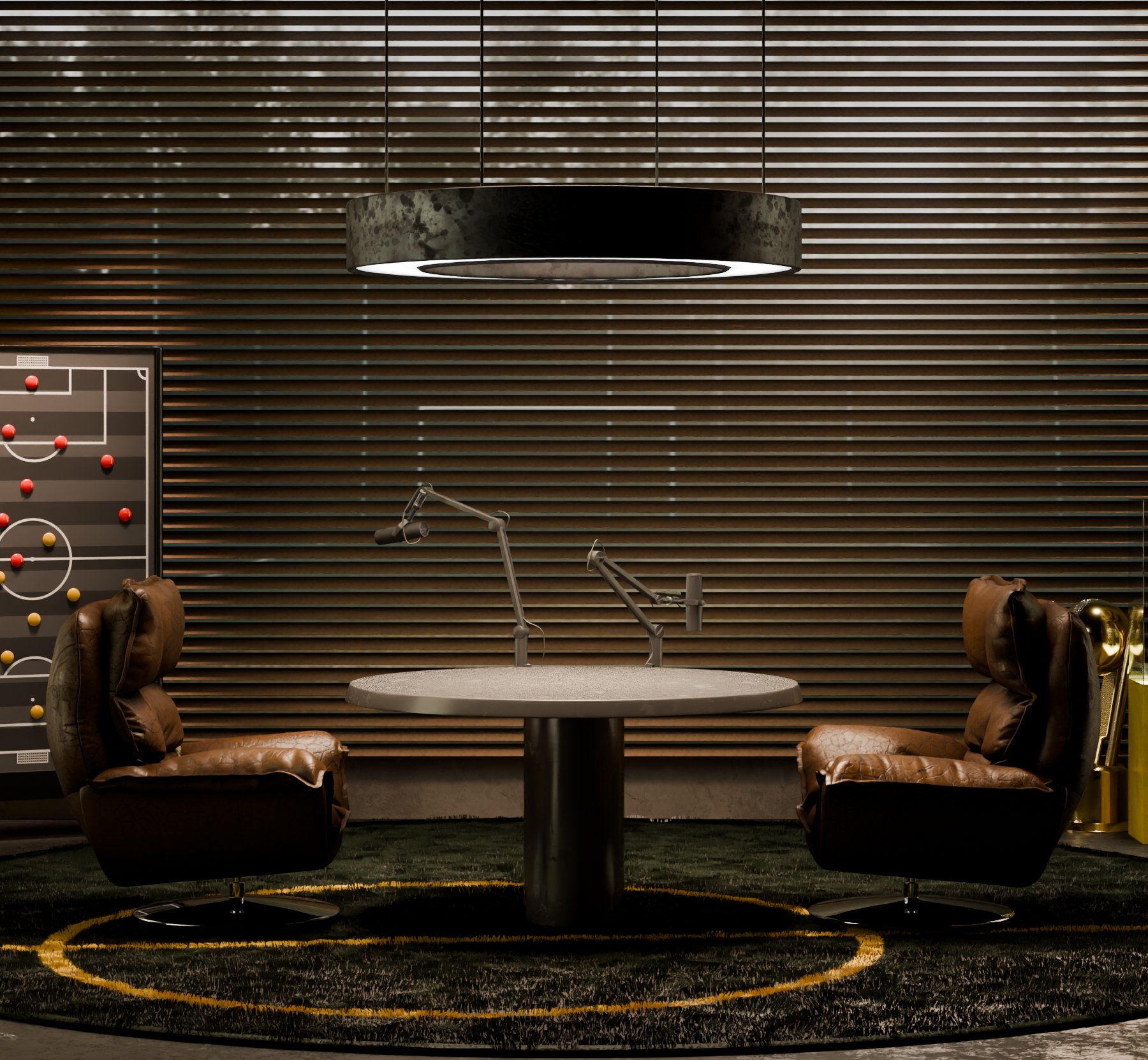 Boadcast studio | YouTube/Podcast Studios scenes | BlenderKit