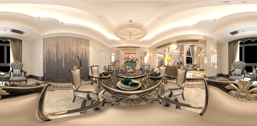 Dining room | FREE Interiors HDRis | BlenderKit