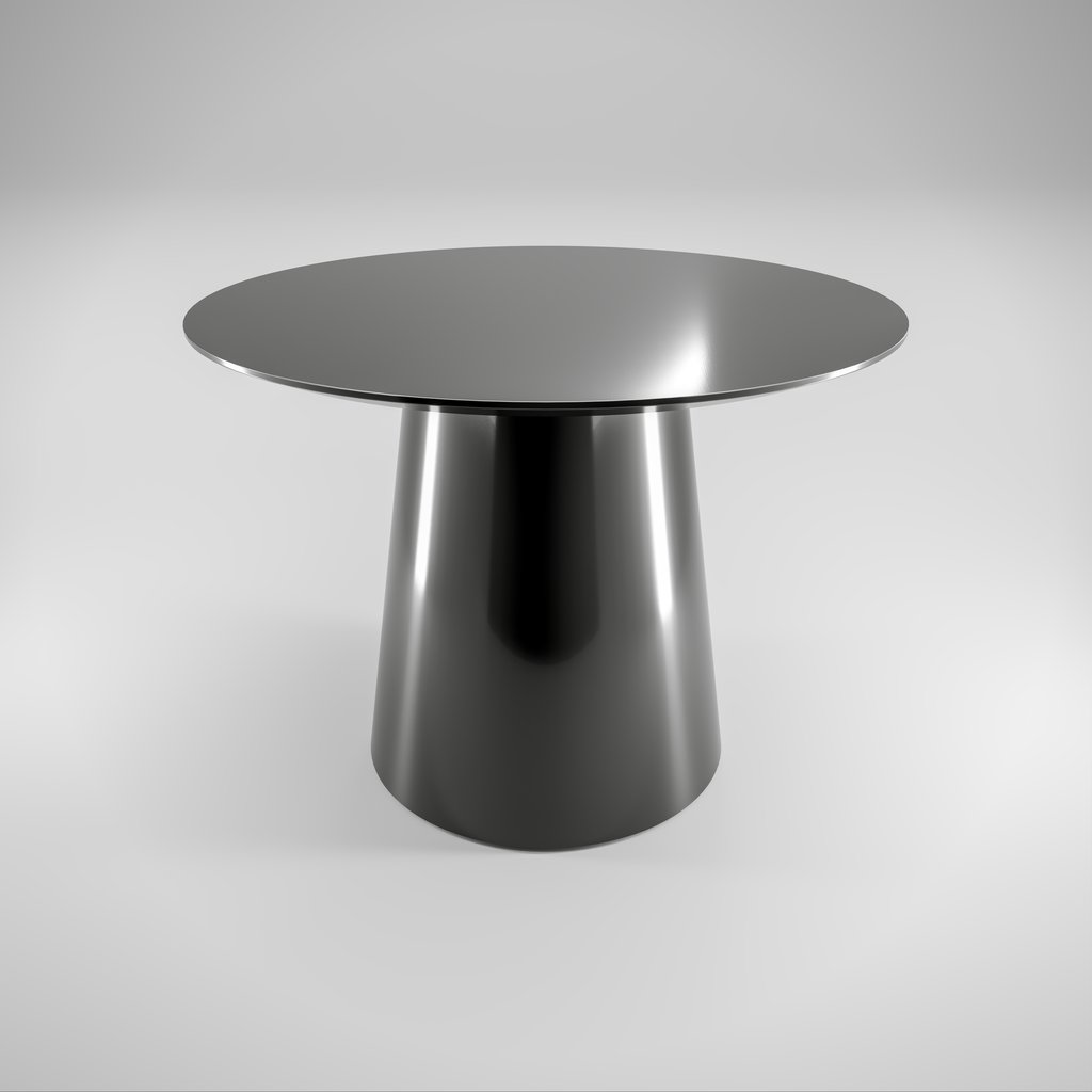 Black conical dining table | FREE Tables models | BlenderKit