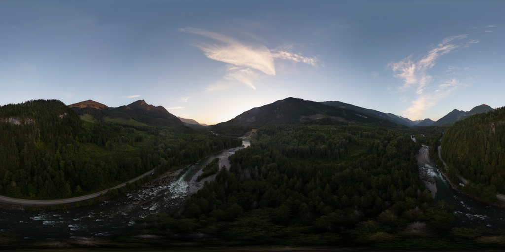 Aerial Landscape Twilight Sky | Landscapes HDRis | BlenderKit