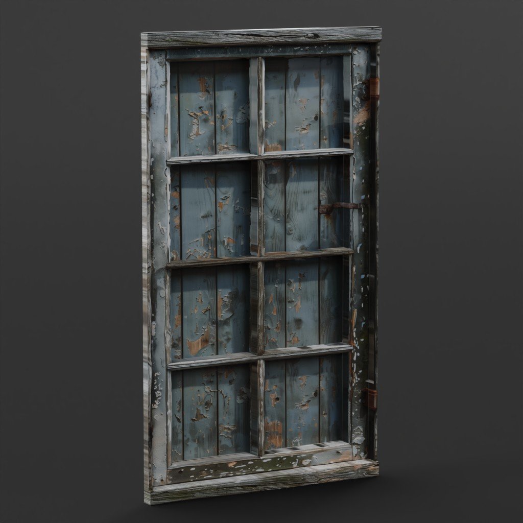 Old window - T - 48 | Windows models | BlenderKit