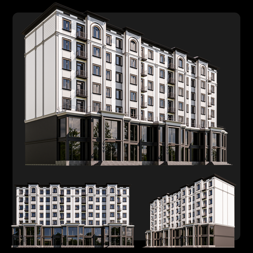 Residental Building | Commercial Buildings models | BlenderKit
