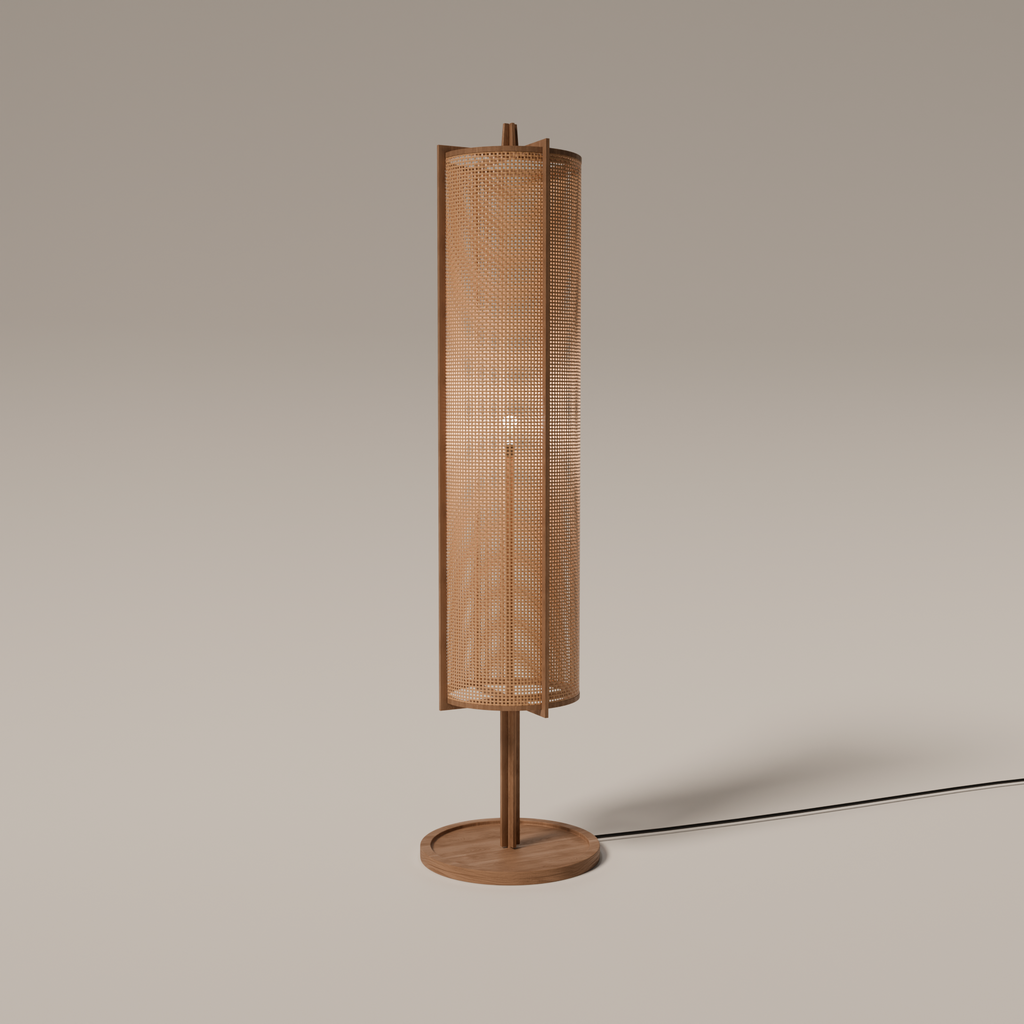 Wooden Mesh Floor Lamp | FREE Floor Lamps models | Blendkit