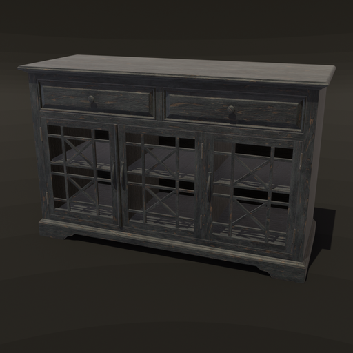 Fancy Side Cabinet with Drawer | Shelves models | BlenderKit