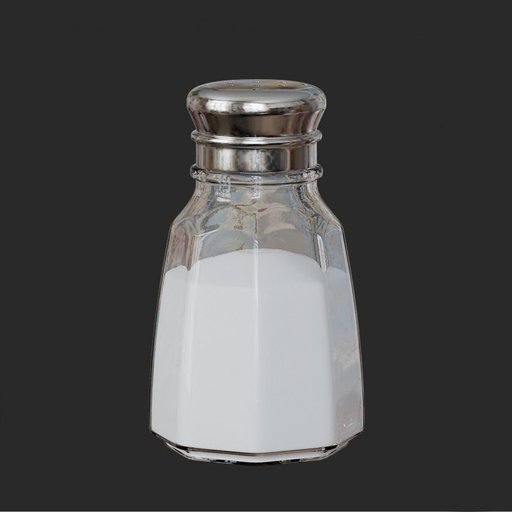 Salt Shaker – Hexagonal Glass | Kitchenware models | BlenderKit