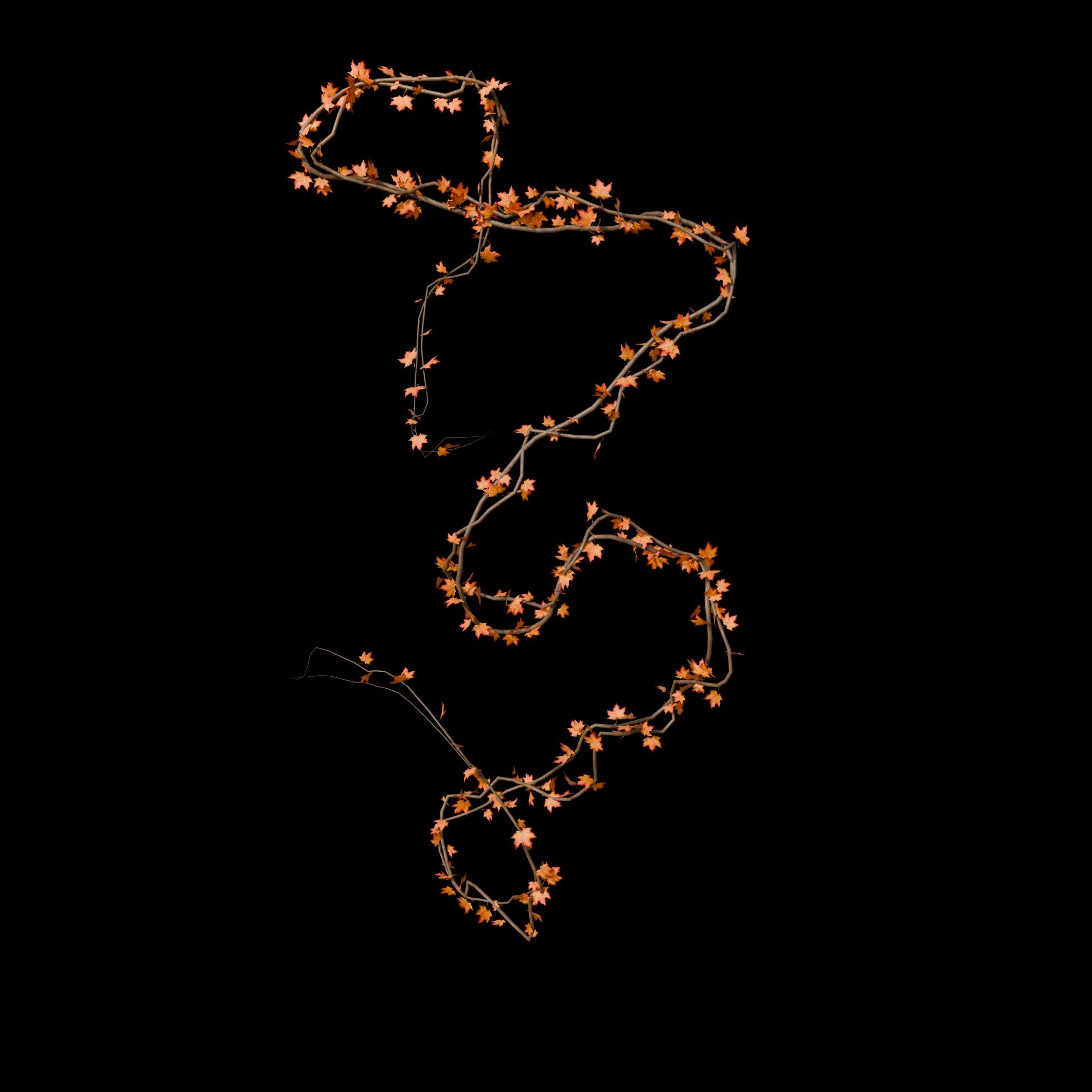 Climbing Vine - Leaf 06 | FREE Modifiers models | BlenderKit