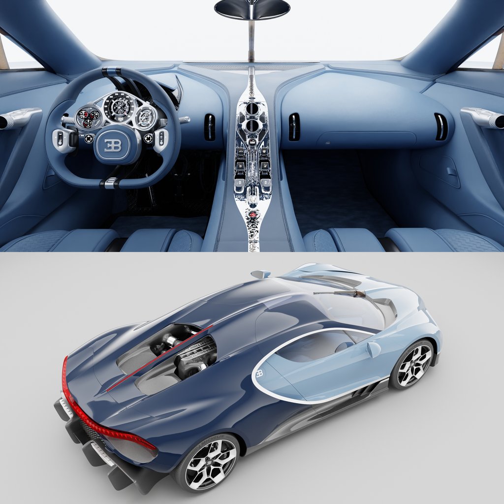 BlenderKit | Download the Bugatti Tourbillon model