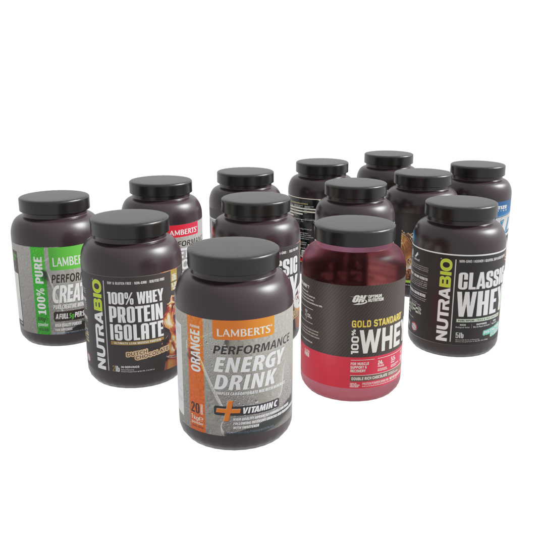 Whey protein pot | FREE 3D Gym models | BlenderKit