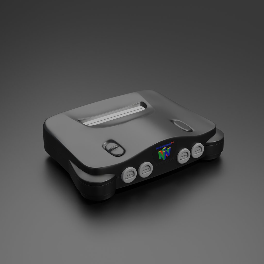 Nintendo64 Console | FREE Game Consoles models | BlenderKit