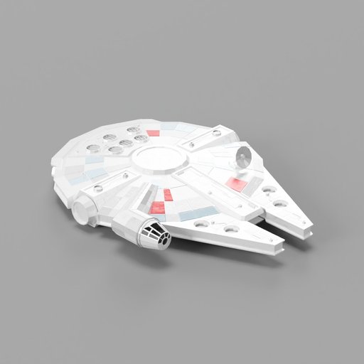 Low Poly Millennium Falcon | Spacecraft models | BlenderKit