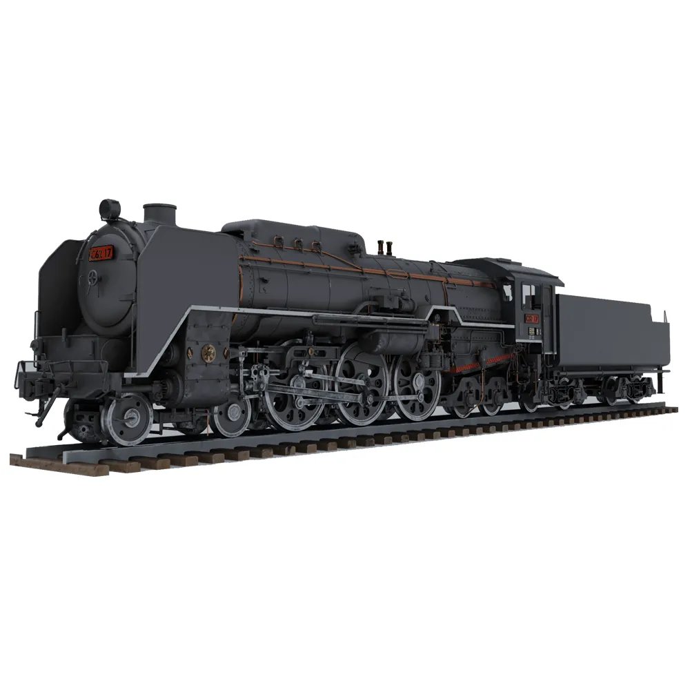 JNR C62/1 Steam Locomotive | Railed vehicles models | BlenderKit