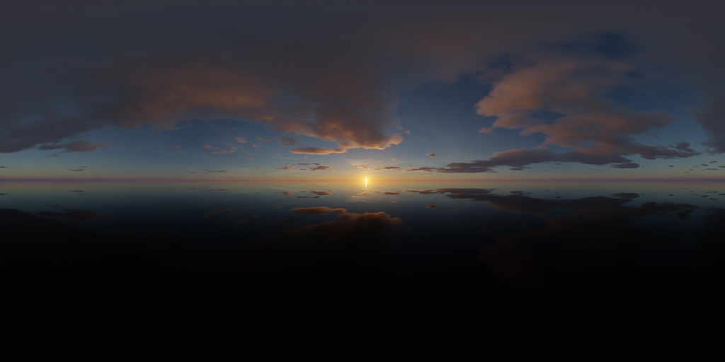 Colorful Sunset Sky Ocean | Nature HDRis | BlenderKit