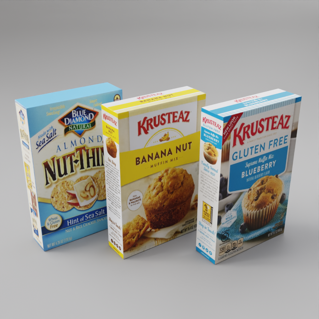 Baking Mix Boxes Set | Food models | BlenderKit