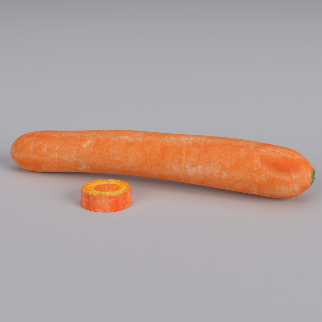 Carrot set | Fruit & Vegetables models | BlenderKit