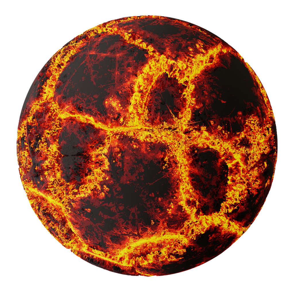 AR3DMat Molten Lava Cracks | FREE fx materials | BlenderKit