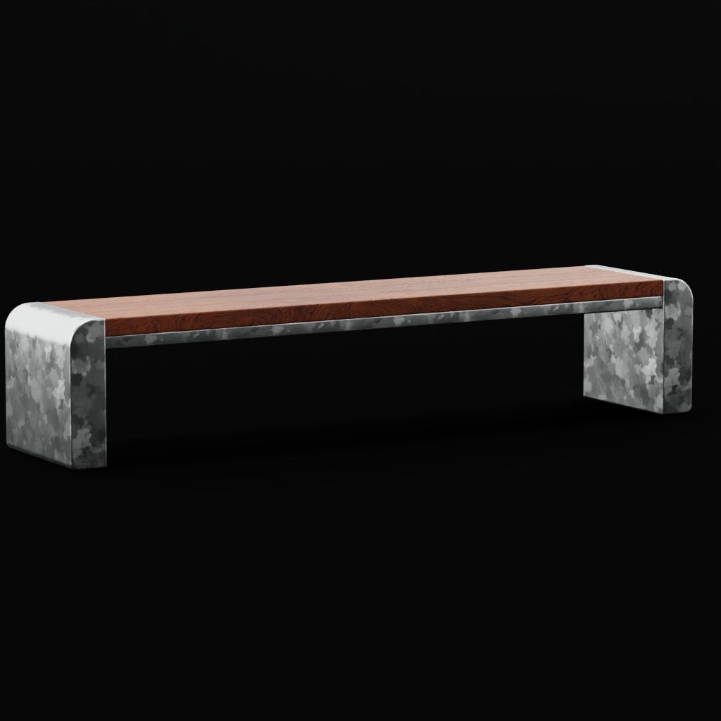 Urban City Bench | FREE Urban Environment models | BlenderKit