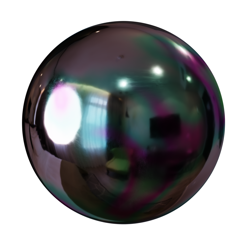 Iridescent metal | FREE metal materials | BlenderKit