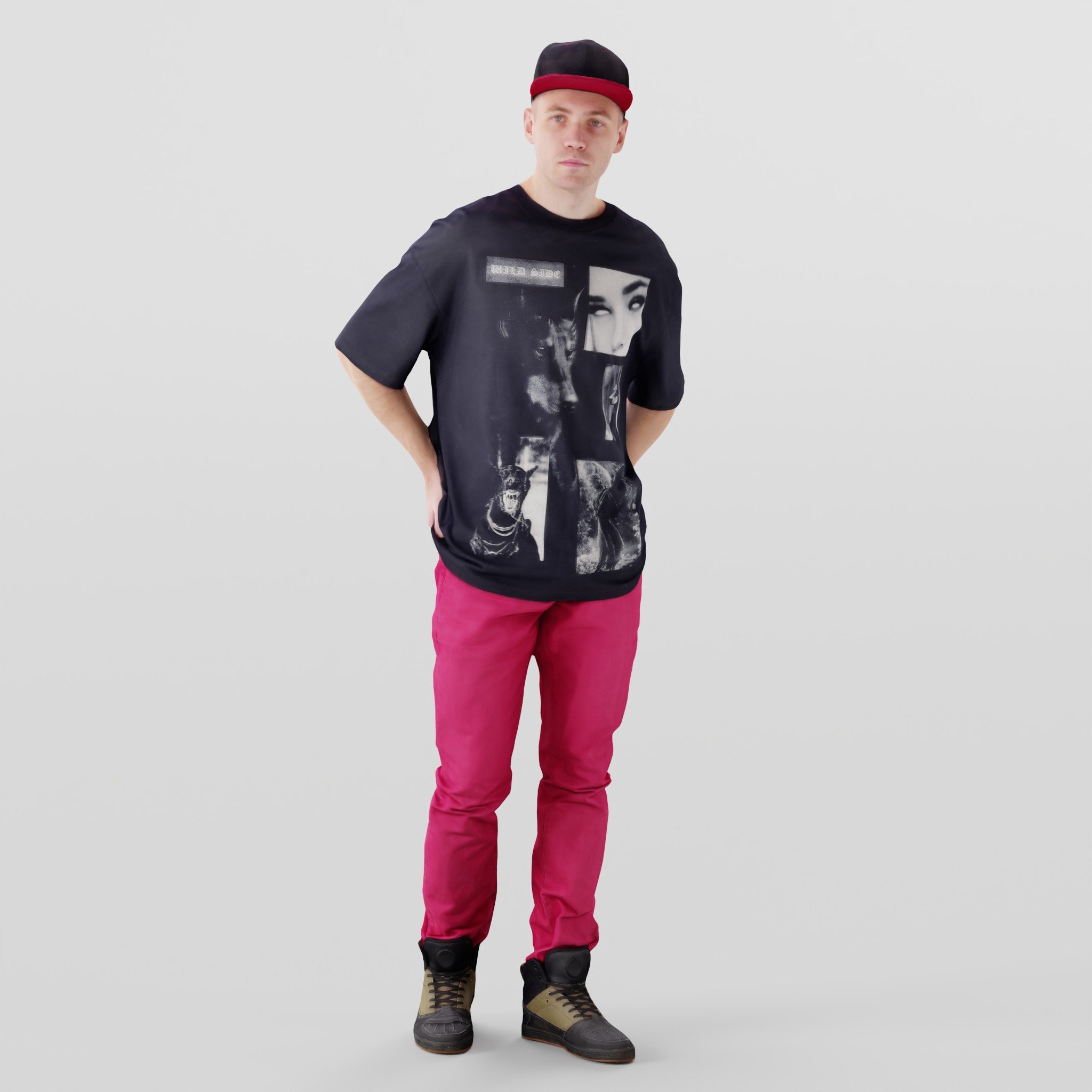 In the back pockets | Men models | BlenderKit