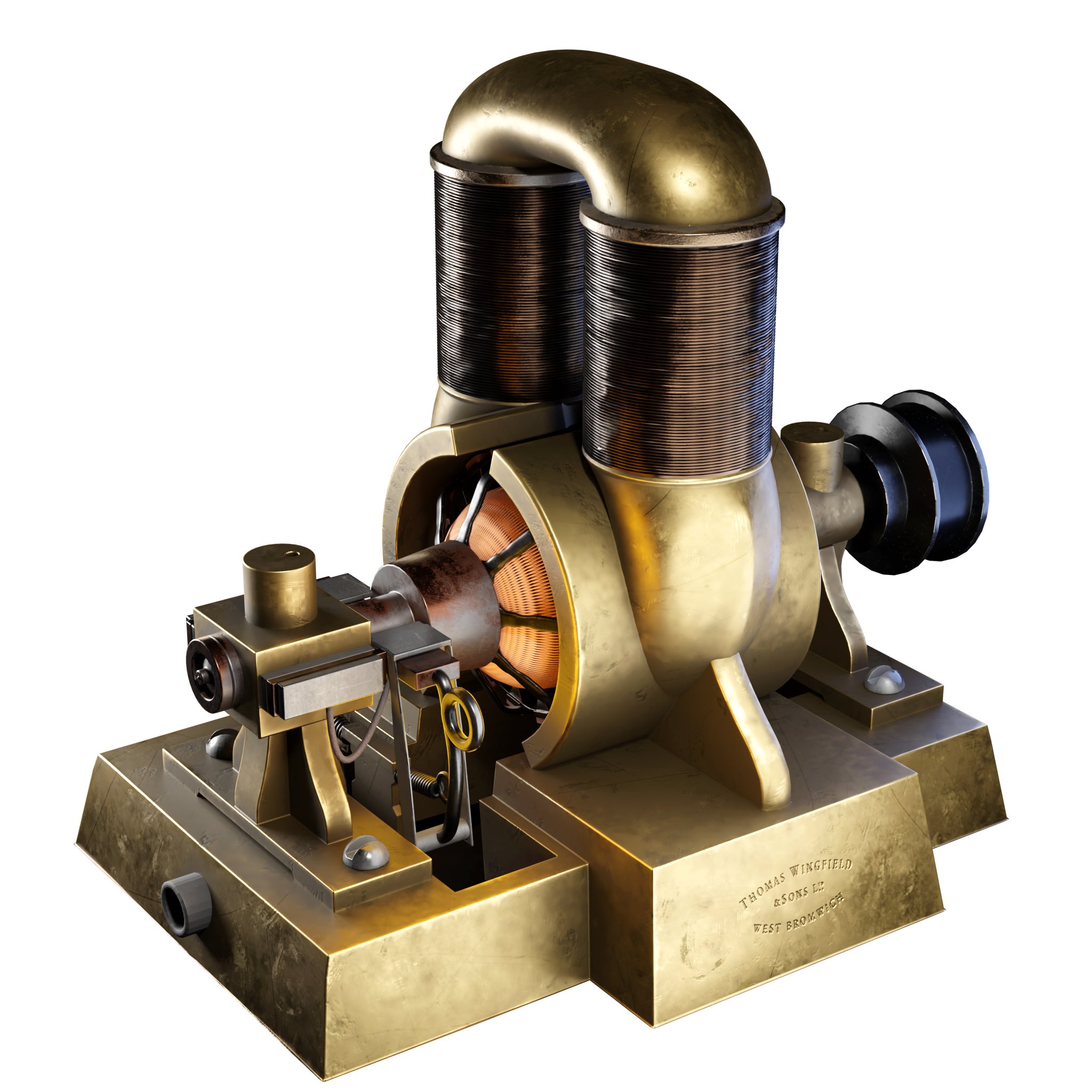 Electric Generator 01 | Powertools models | BlenderKit