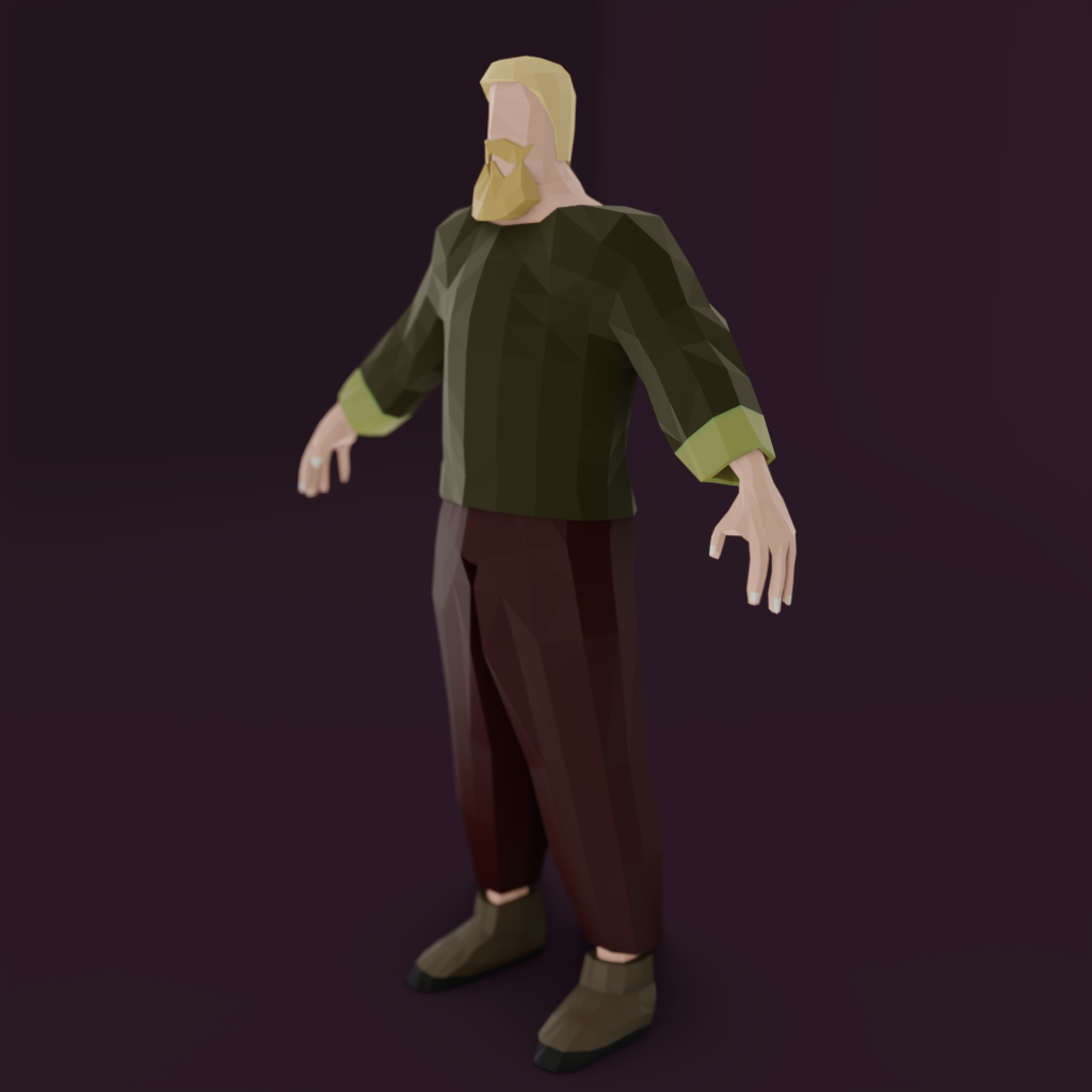 Low poly man | FREE Men models | BlenderKit