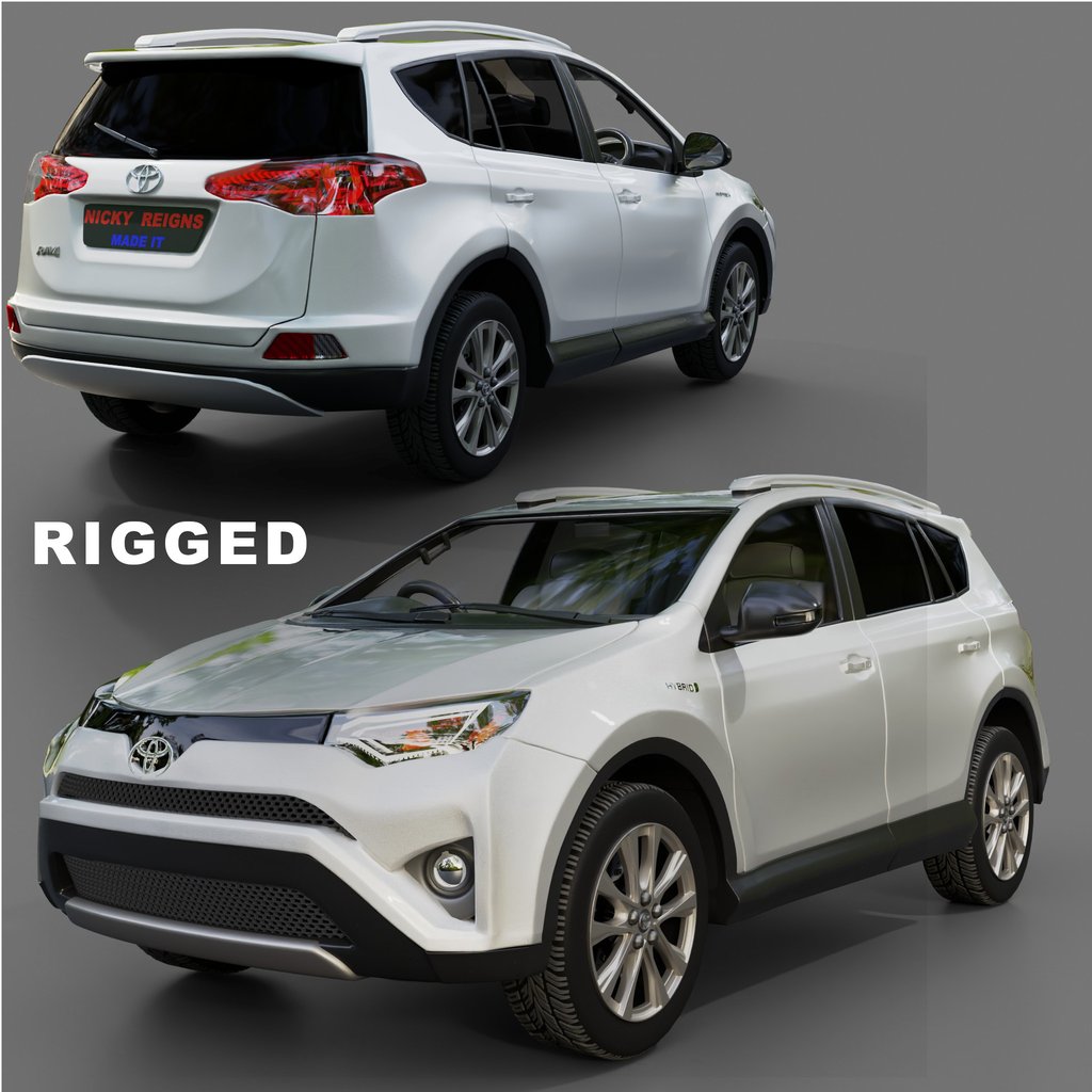 Toyota RAV4 Hybrid | Modern Cars models | BlenderKit