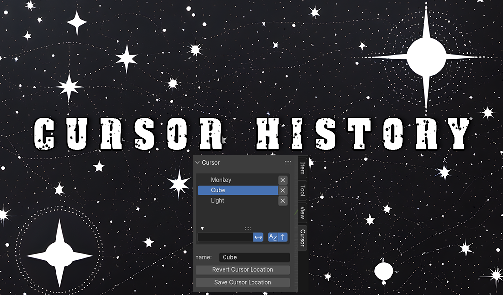 Cursor History | BlenderKit