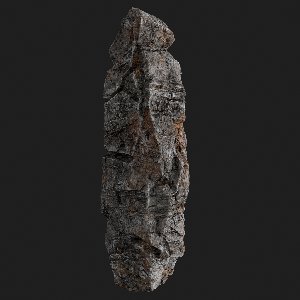 Rugged Rock Pillar Modular B | Environment Elements models | BlenderKit