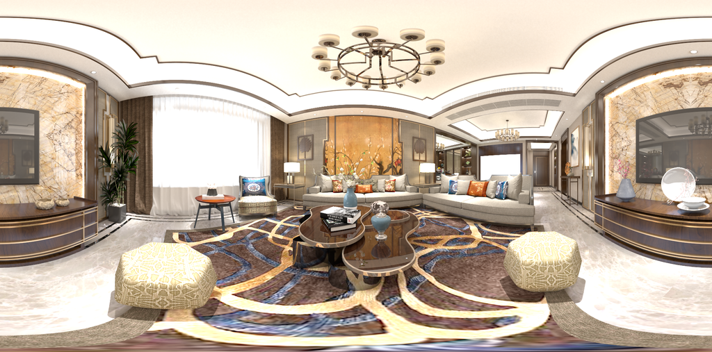 Living room | FREE Interiors HDRis | BlenderKit