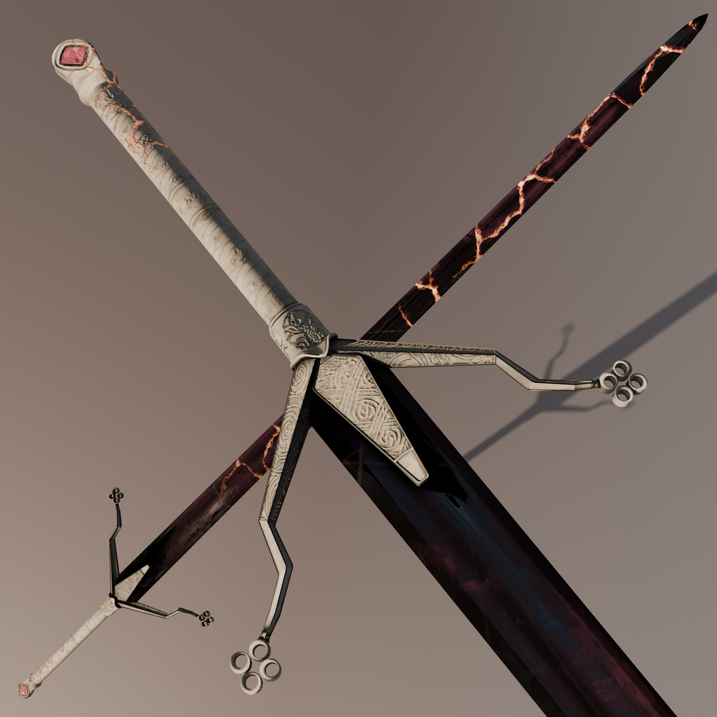 Fiery Claymore | Weapons & Armors models | BlenderKit