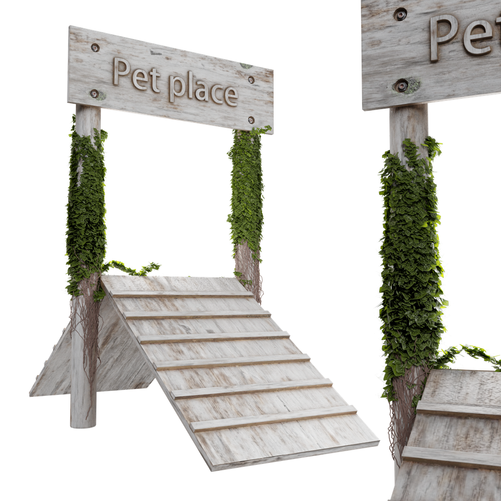 Dog Agility Training Ramp | Urban Environment models | BlenderKit