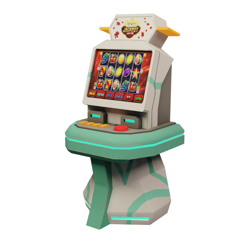 Gaming slot machine | FREE Hobby Accessories models | BlenderKit