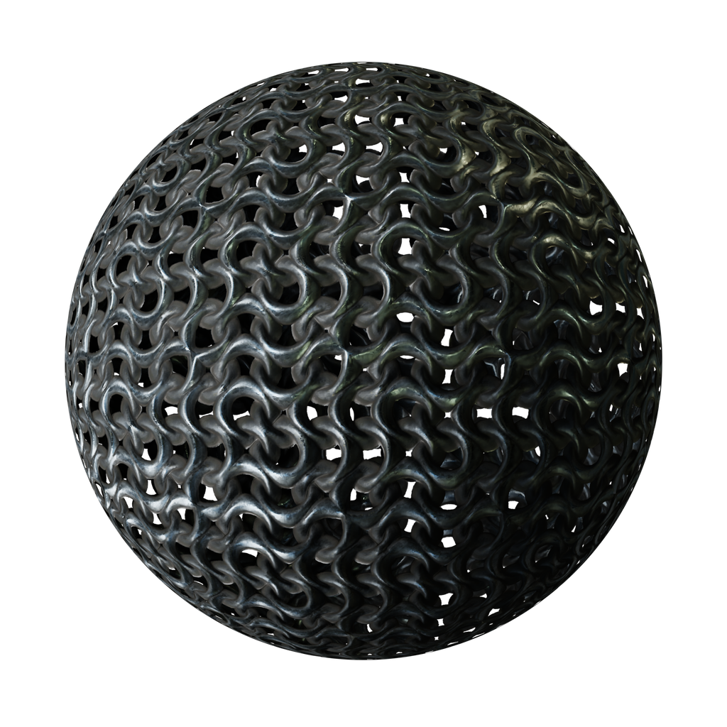 Silver chainmail | FREE metal materials | BlenderKit