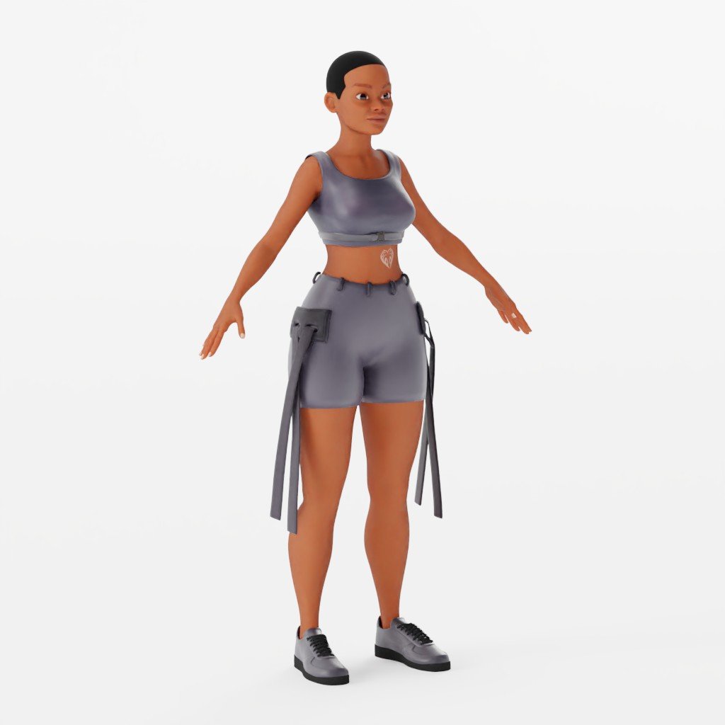 Mia rig | FREE Women models | BlenderKit